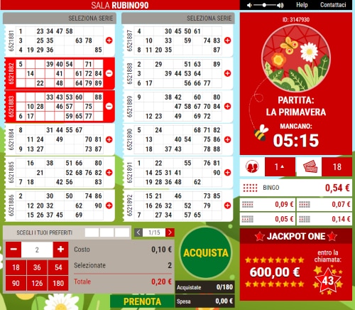 Acquista le cartelle