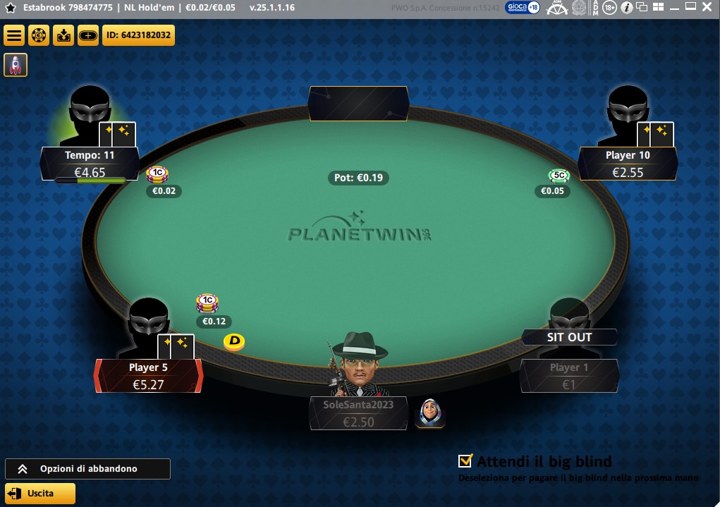 L’interfaccia di gioco