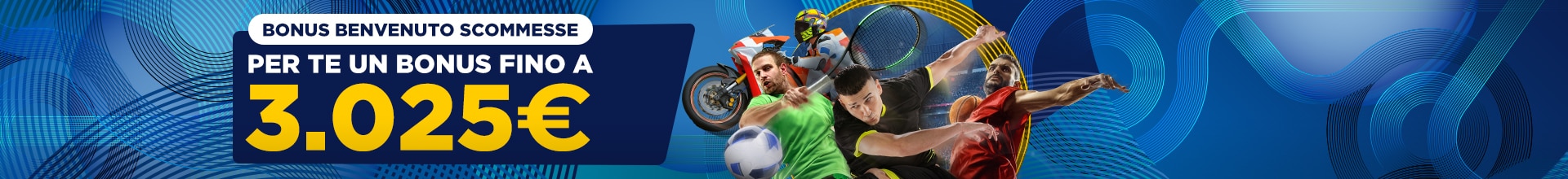 Banner HOMEPAGE NO LOG Bonus scommesse sport